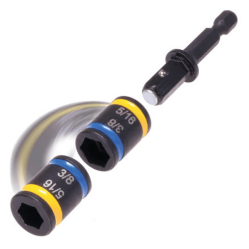 Malco C-RHEX Dual Sided Magnetic Hex Drivers - Blue/Yellow - Rack-A-Tiers