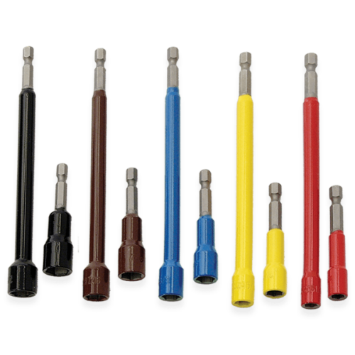 3/8" Blue Hex Bits - Rack-A-Tiers