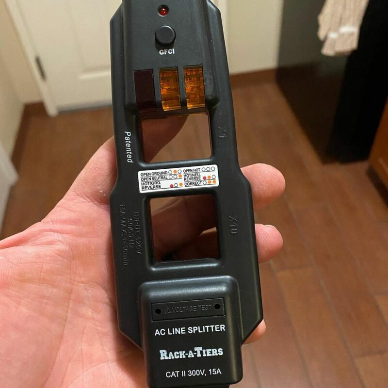 AC Line Splitter with GFCI Tester - Rack-A-Tiers