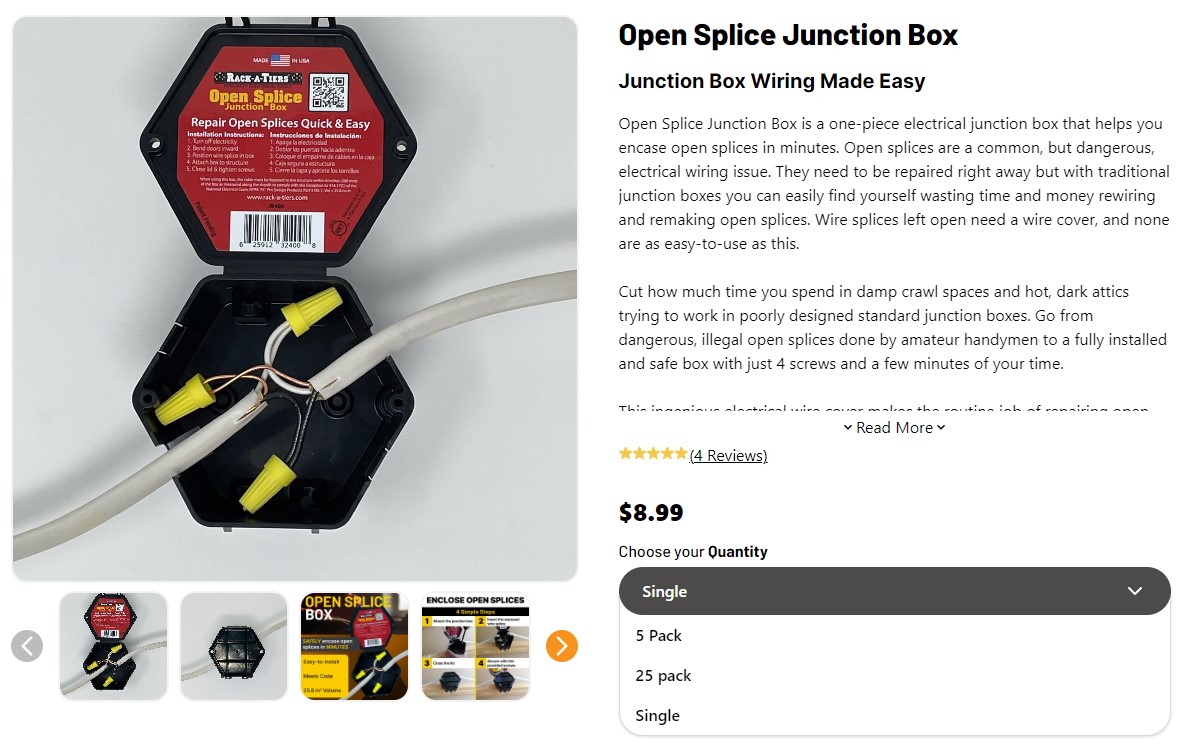 Open Splice Junction Box - The Secret to Fixing Exposed Splices 10x Faster - Rack-A-Tiers